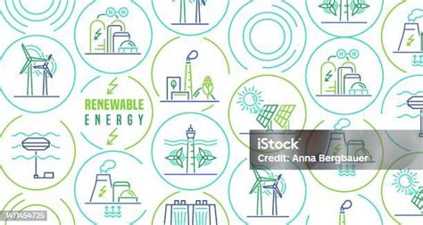 재생 가능 에너지 풍경 배너 편집 가능한 벡터 일러스트 레이 션 연료 및 전력 생산에 대한 스톡 벡터 아트 및 기타 이미지 연료 및 전력 생산 재생 에너지 수소 천연