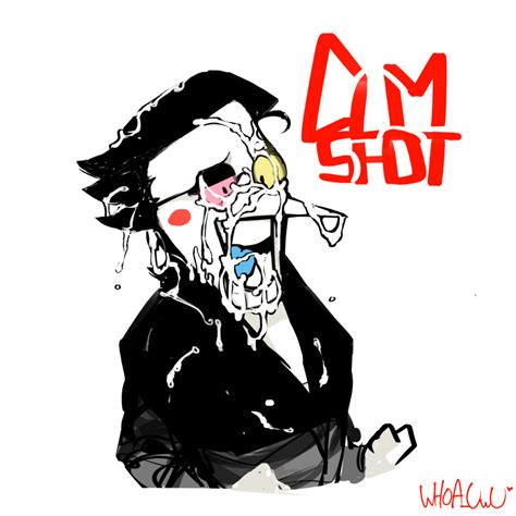 Rule 34 Black Hair Black Suit Blue Tongue Bukkake Business Man Business Suit Cum Cum In Mouth