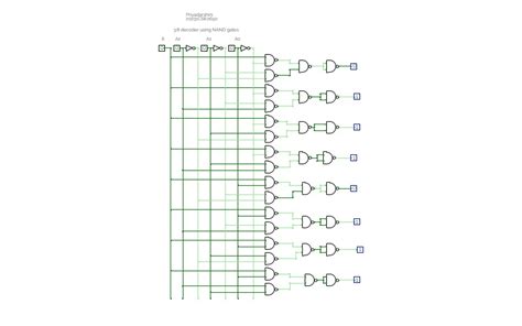 Circuitverse 38 Decoder Using Nand