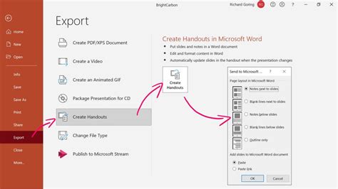 how to print powerpoint with notes brightcarbon