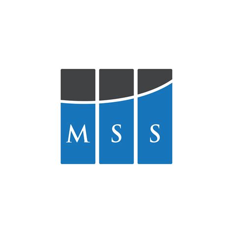 Mss Letter Logo Design On White Background Mss Creative Initials