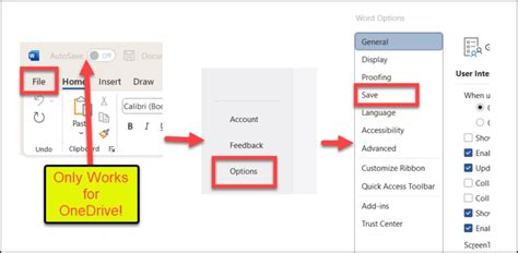 How To Set Up Wordexcel Autosave Without Onedrive