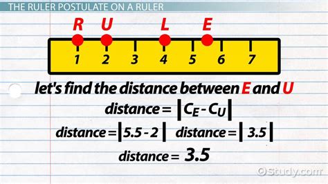 Ruler Postulate Definition Formula And Examples Lesson