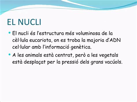El Nucli Cel·lular Ppt
