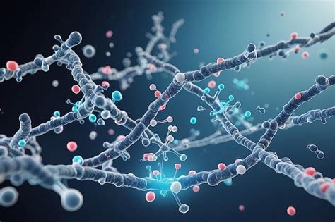 Premium Photo Molecular Modeling 3d Simulation In Medical Hitech
