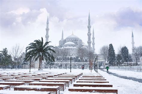 Istanbul Prepares For Snowfall Once Again As False Spring Comes To End