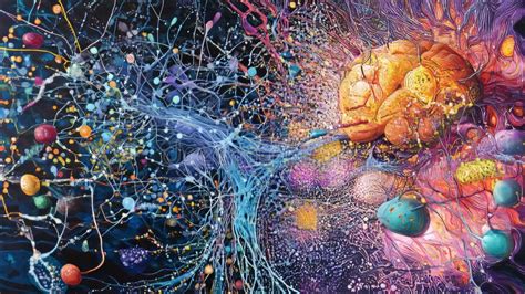 Intricate Illustration Of Neuronal Communication And Synaptic Connections In The Human Brain