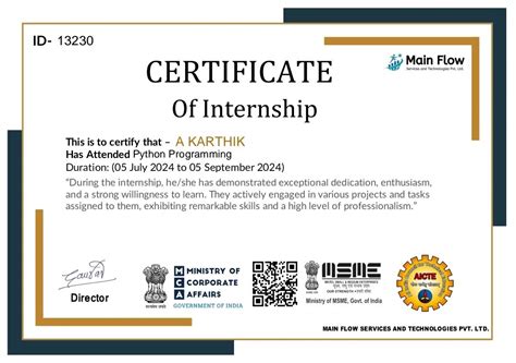 Internship A Karthik