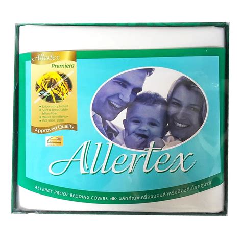 Allertex ชุดผ้าปูเตียงคู่กันไรฝุ่น 6 ฟุต 3 ชิ้น สีขาว Th