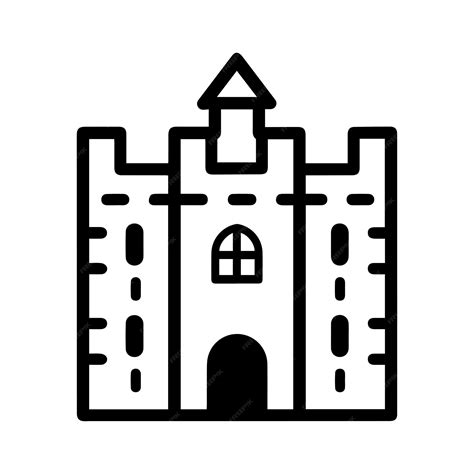 Premium Vector Siege Icon Or Modern Line Symbol Vector Line Art And Icon Design With Bold