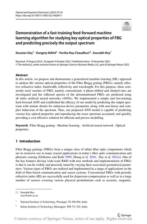 Demonstration Of A Fast Training Feed Forward Machine Learning