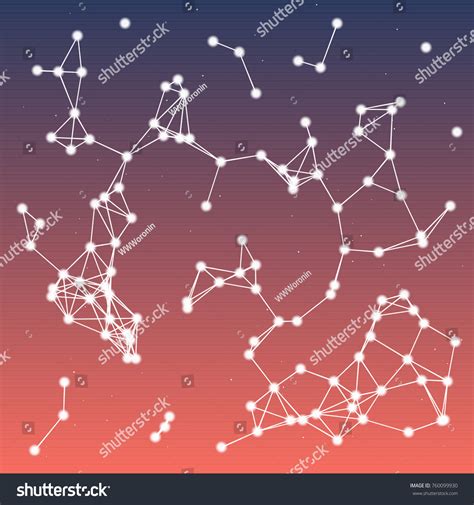 Vector Illustration Abstract Plexus Structure Forming Stock Vector Royalty Free 760099930