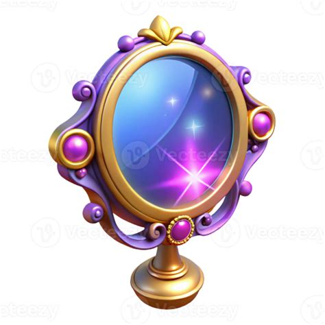 Extraordinario Minimalista Encantado 3d Espejo Ilustración Alto