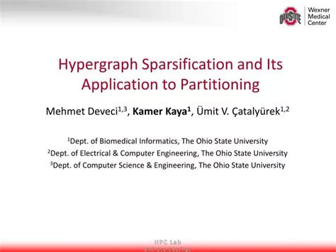 Ppt Hypergraph Sparsification And Its Application To Partitioning