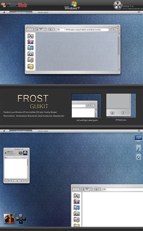 Frost Gui Wb Windows Xp Theme Themes For Pc