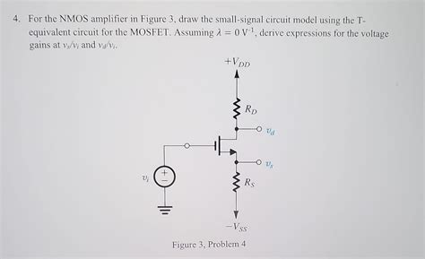 Solved For The Nmos Amplifier In Figure 3 Draw The