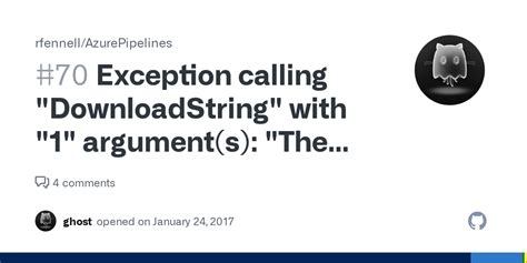 Exception Calling Downloadstring With 1 Arguments The Remote Server Returned An Error