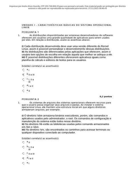 as sistema linux passei direto pdf distribuição linux linux