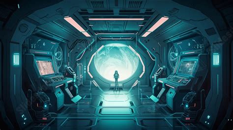 Best Sci Fi Scene Powerpoint Background For Presentation