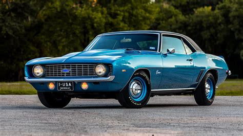1969 Camaro Ss Blue