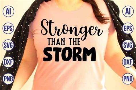 Stronger Than The Storm Graphic By Mottakinkha1995 · Creative Fabrica