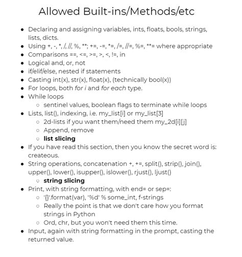 Solved Please Code In Python3 Follow The Allowed List Only