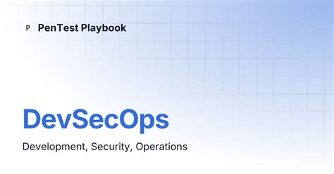 Devsecops Pentest Playbook