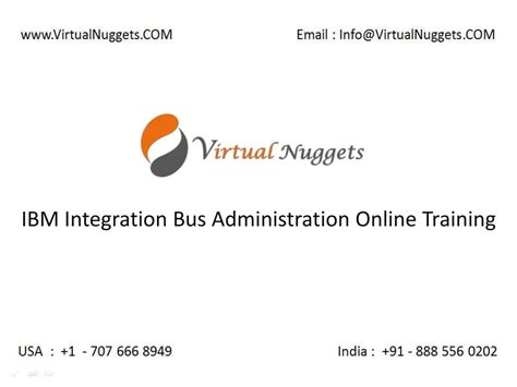 PPT IBM Integration Bus Administration Online Training PowerPoint Presentation ID 7200458