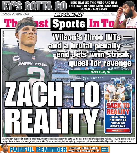 Ny Post Cover For October 31 2022 New York Post