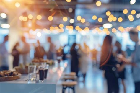 Premium Photo Business Networking Event Business People Gathering In An Office Setting Blurred