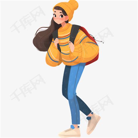 五四青年节卡通扁平青年女生34免抠素材图片免费下载 千库网