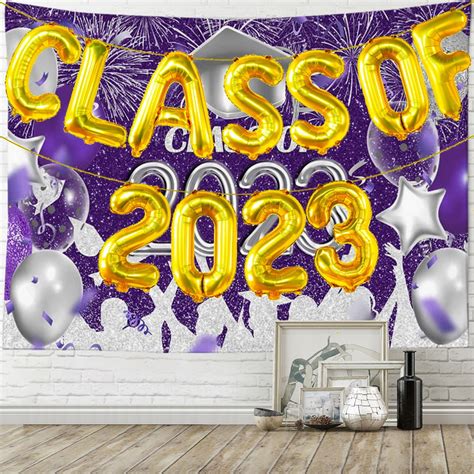 Class Of 2023 Congrats Grad Backdrop With 2023 Balloons Congratulate