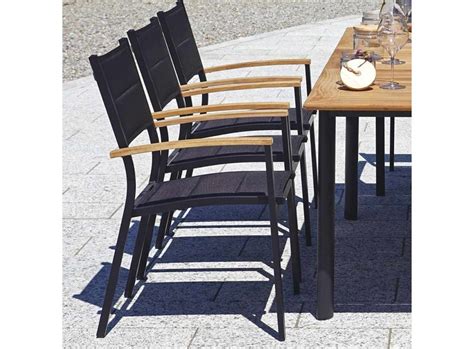 Chaise Dextérieur Avec Structure En Aluminium Anthracite Empilable