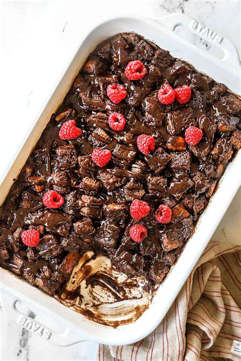 Chocolate Bread Pudding How To Make Video Carlsbad Cravings