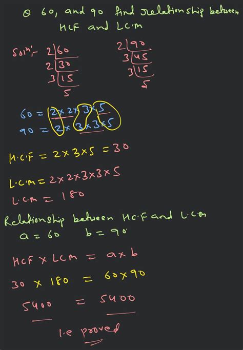 Relationship Between Hcf And Lcm Let Us Look At The Relationship Between