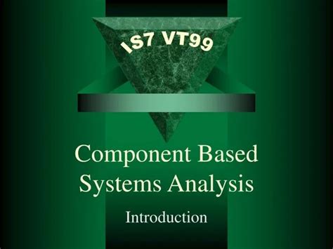 Ppt Component Based Systems Analysis Powerpoint Presentation Free Download Id 9464325