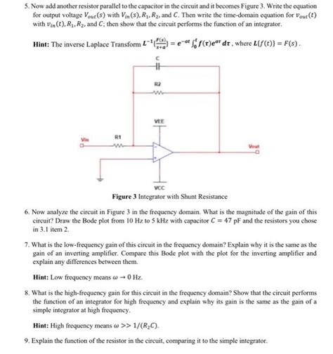 Solved 5 Now Add Another Resistor Parallel To The Capacitor Chegg Com