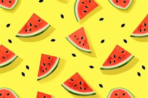 Premium Photo Abstract Design Seamless Pattern Of Watermelon