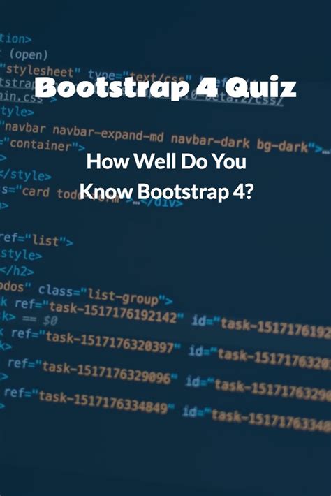 How Well Do You Know Bootstrap 4 And Responsive Web Design Basics See If You Can Pass This 20