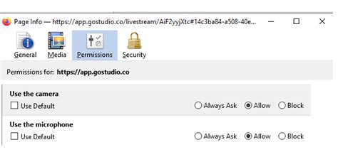 Camera And Microphone Are Blocked Even If Permission Were Granted · Issue
