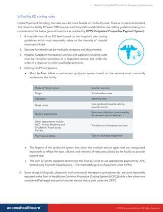 Medical Coding Best Practices For Emergency Departments 1 PDF