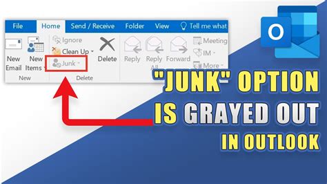 FIX Junk Option Is Grayed Out In Outlook