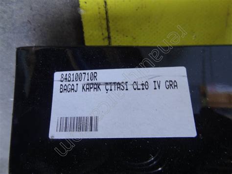 848100710R-BAGAJ KAPAK ÇITASI - NOM OTO
