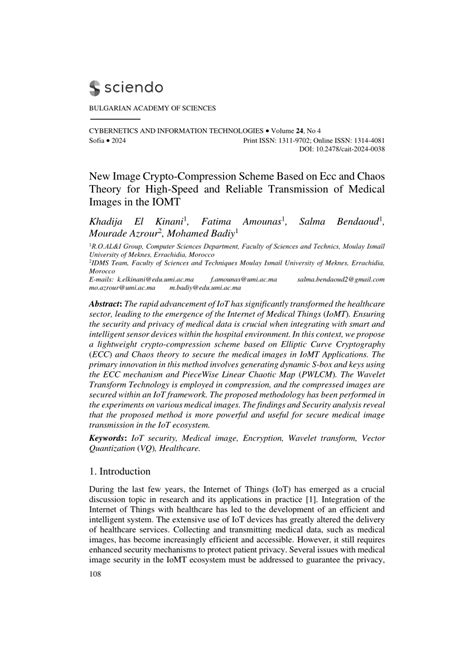 Pdf New Image Crypto Compression Scheme Based On Ecc And Chaos Theory For High Speed And