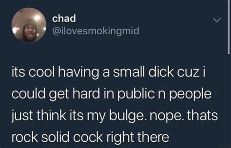 Its Cool Having A Small Dick Cuz I Could Get Hard In Public N People