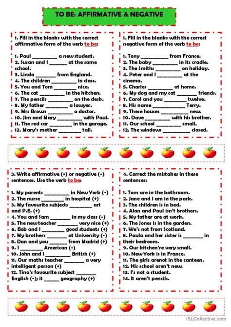 Verb To Be Exercises