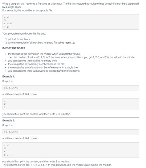 Solved Write A Program That Receives A Filename As User