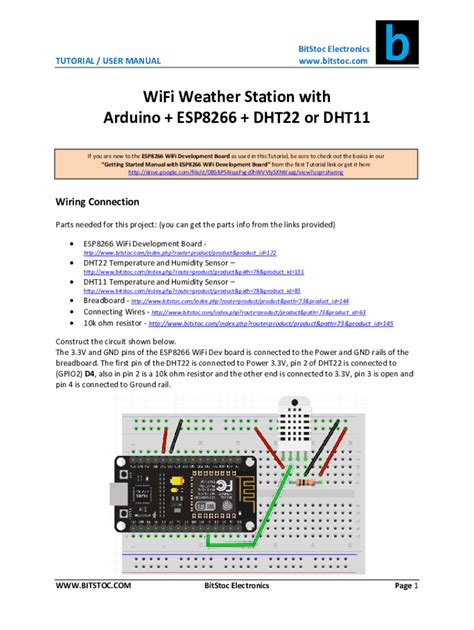 Fillable Online Make An Iot Weather Station Kit Using Dht11 Youtube Fax Email Print