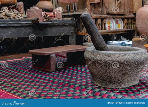 Variety And Types Of Utensils For Simple Cooking Of Asian Families In The Past Traditional Asia