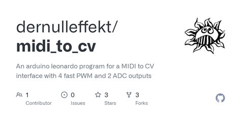Github Dernulleffekt Midi To Cv An Arduino Leonardo Program For A Midi To Cv Interface With